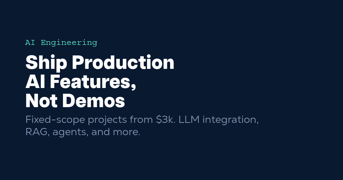 About Damian Galarza | Production AI Engineer & Consultant